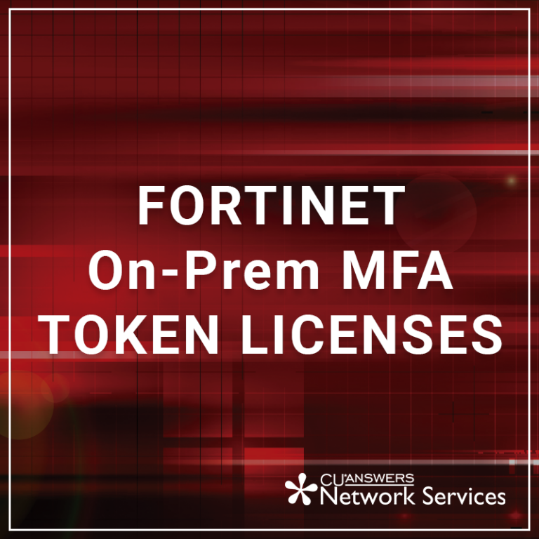 Fortinet On-Prem MFA Tokens - CU*Answers Store